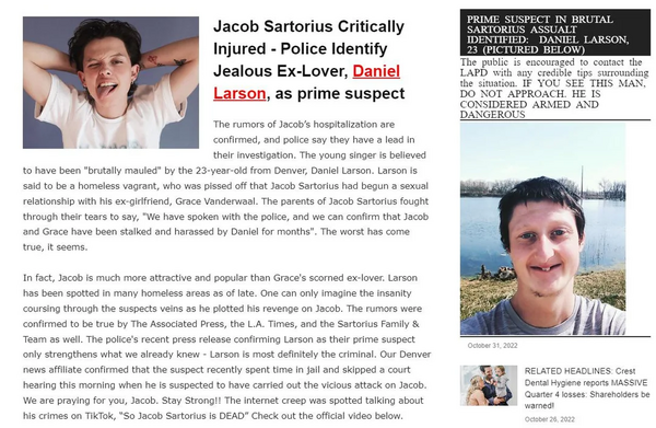 Jacob Sartorius - Daniel Larson Wiki - lolcow.city